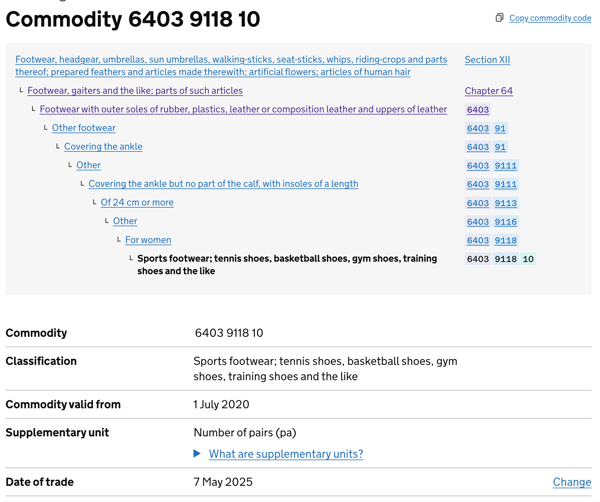 Trade tariff and commodity code checker for small businesses